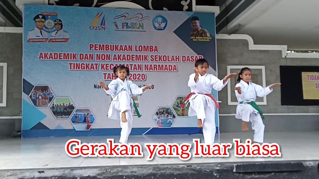 Gerakan Karate yang luar biasa oleh anak Sekolah Dasar - YouTube