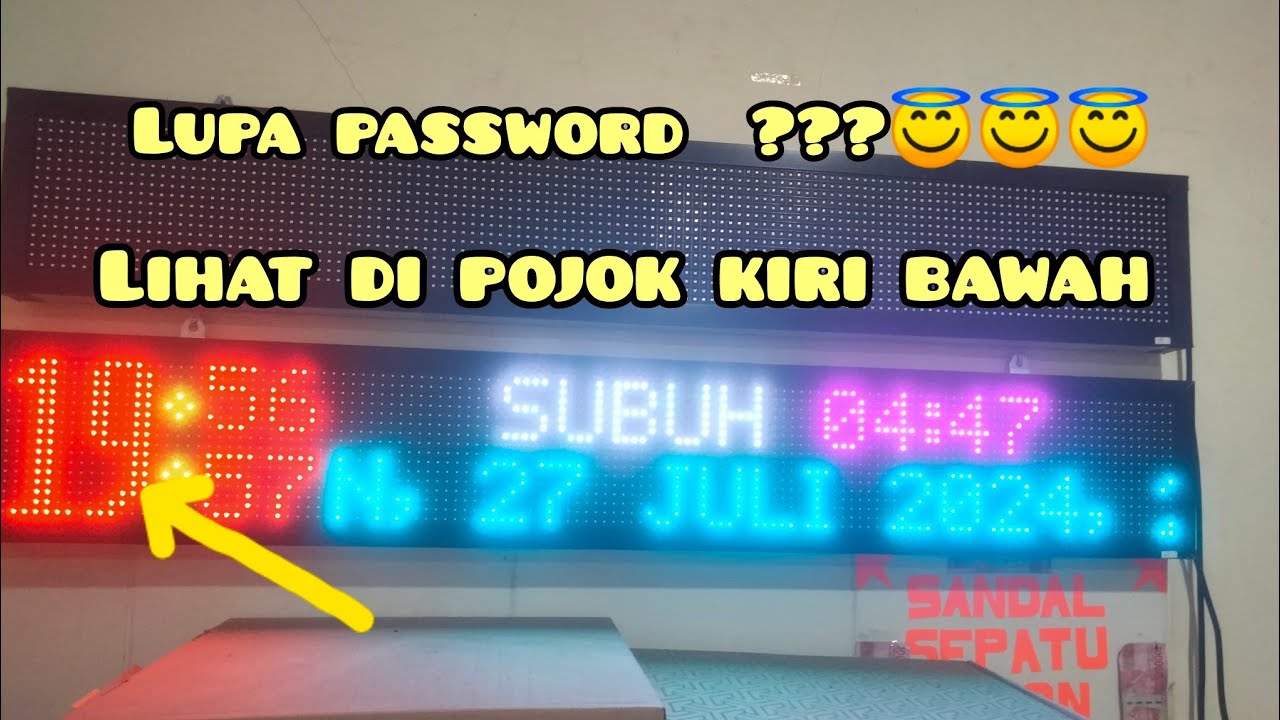 lupa password jadwal sholat digital #merapiteknik #tutorial #lupasandi - YouTube