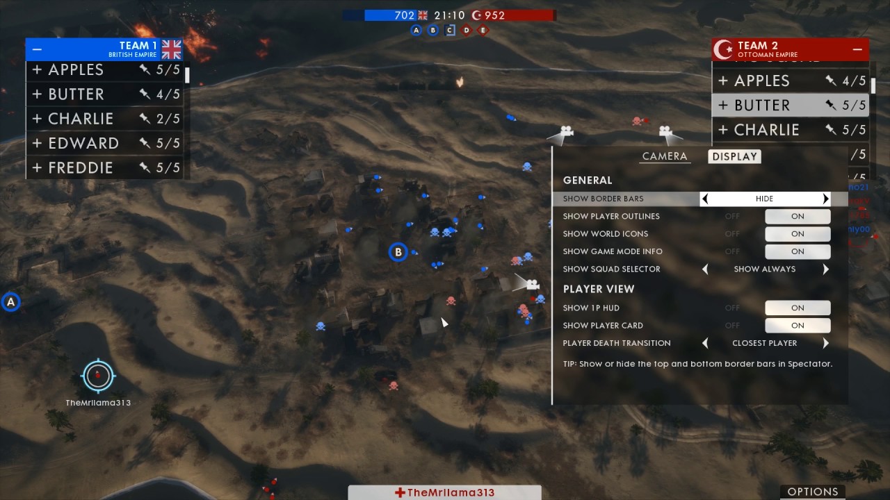 BF1 Spectator Menu Navigation - YouTube