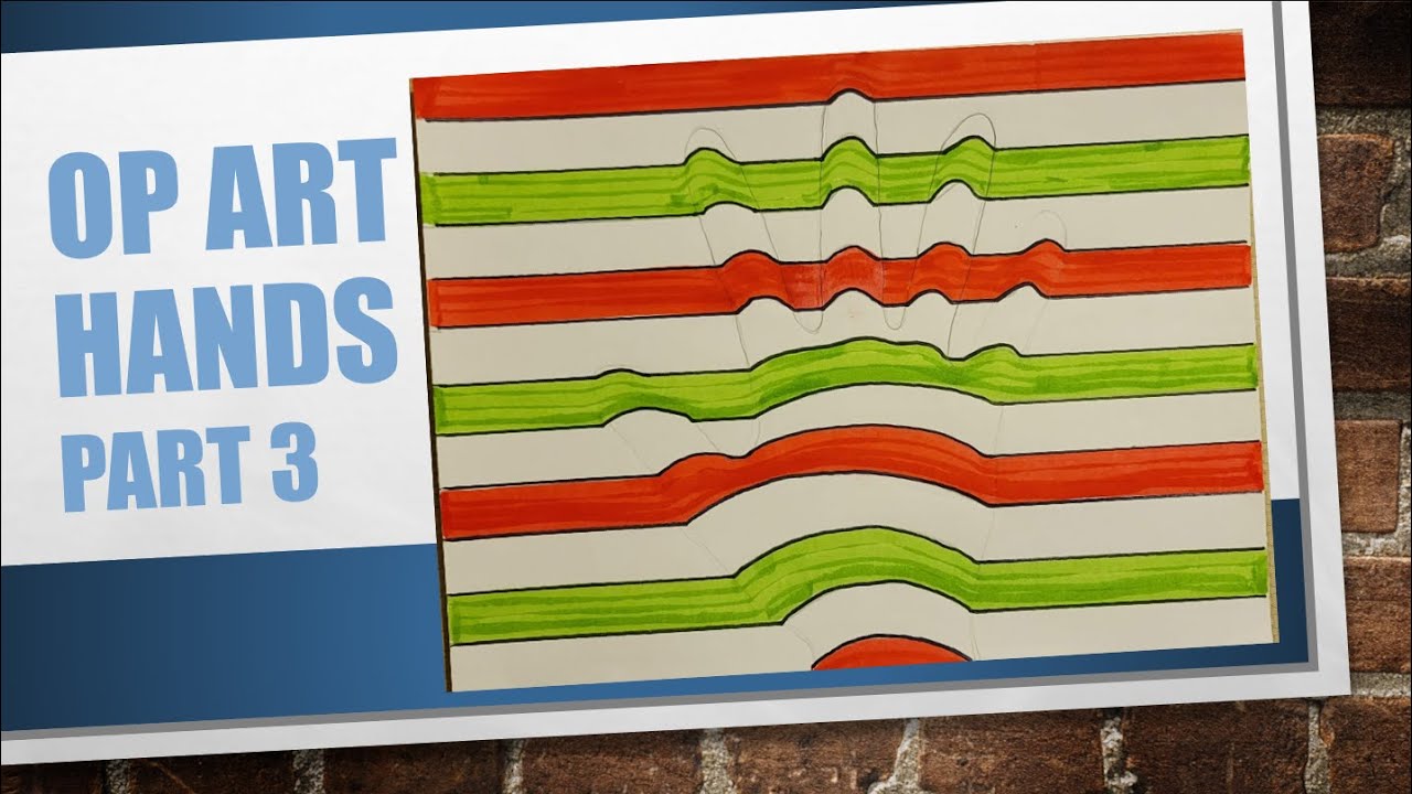 Op Art Hands Part 3: Adding Color - YouTube