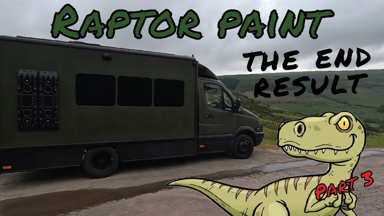 Raptor Painting My Sprinter RIOT VAN With A Roller & Brush | DIY VAN ...