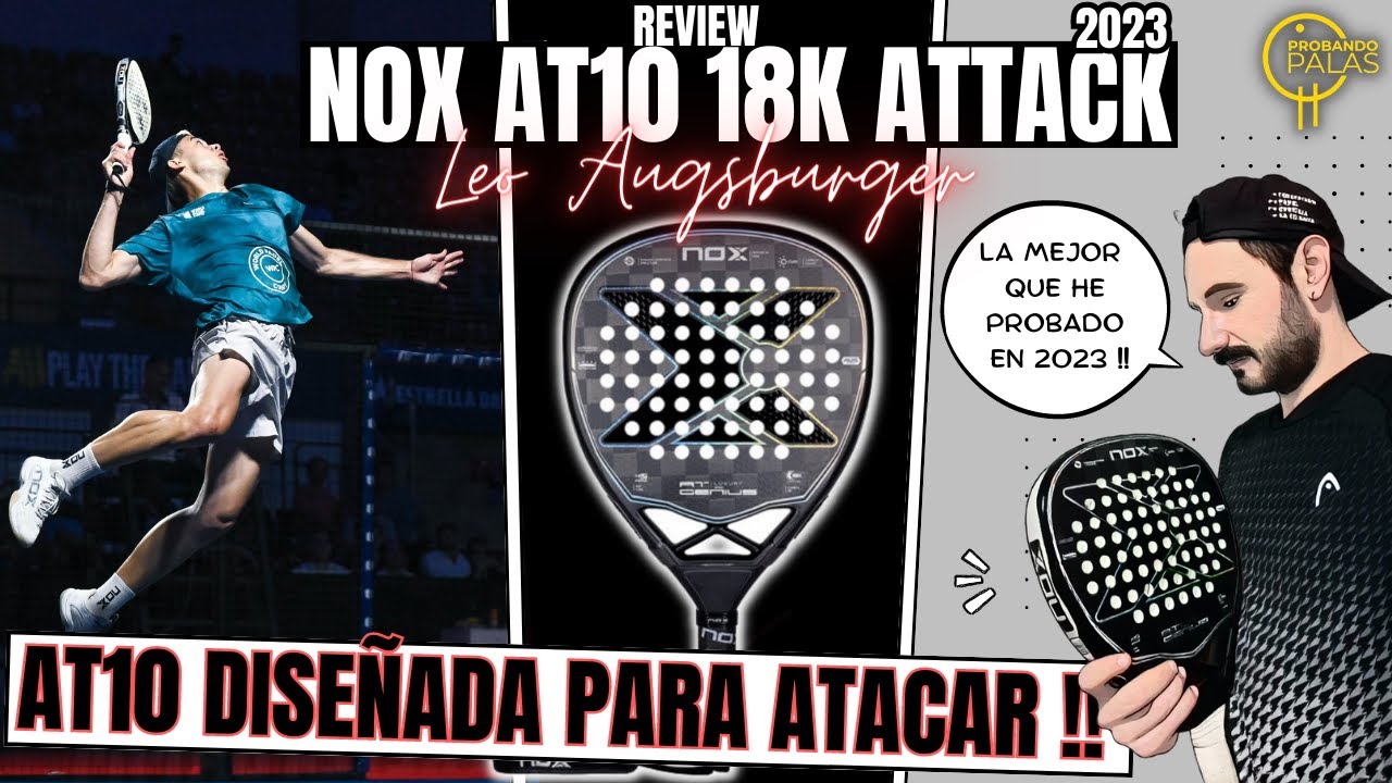 AT10 18k Attack de Leo AUGSBURGER 🧢 ¿¿LA MEJOR PALA DEL 2023?! #padel ...