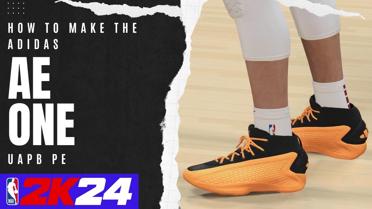 NBA 2K24 Custom Shoe Creator: How to Make adidas AE 1 UAPB PE - YouTube