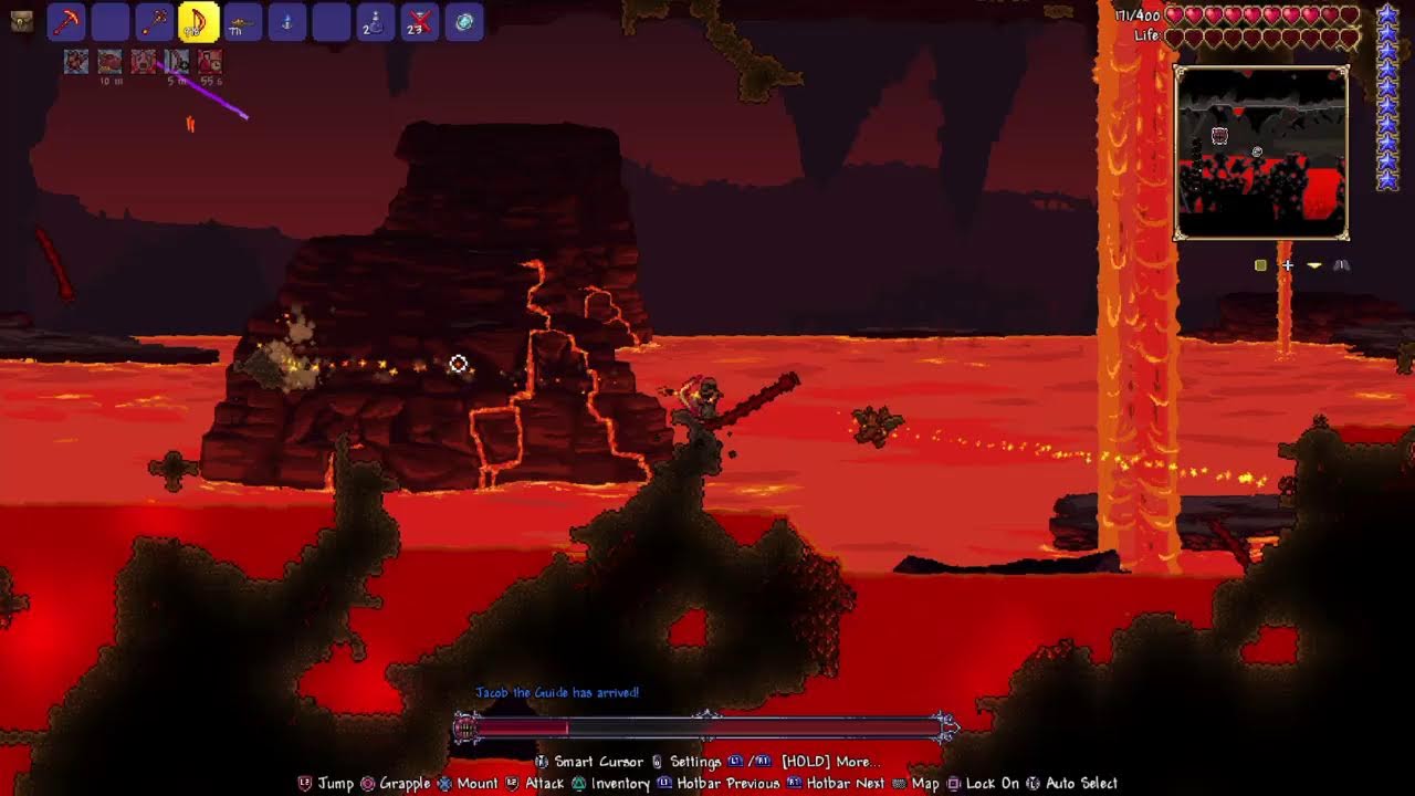 Terraria - attempting to summon the wall of flesh. - YouTube
