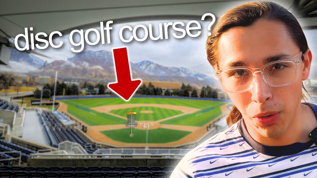 WE CREATED A DISC GOLF COURSE!! - YouTube