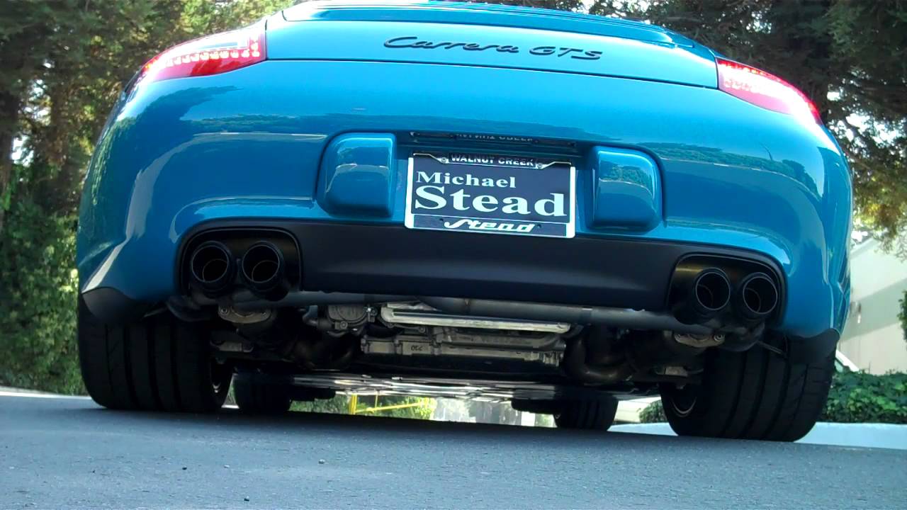 Sharkwerks Porsche Exhaust for Porsche Carrera GTS - YouTube