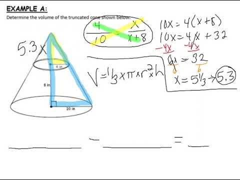 Truncated Cone Volume Formula
