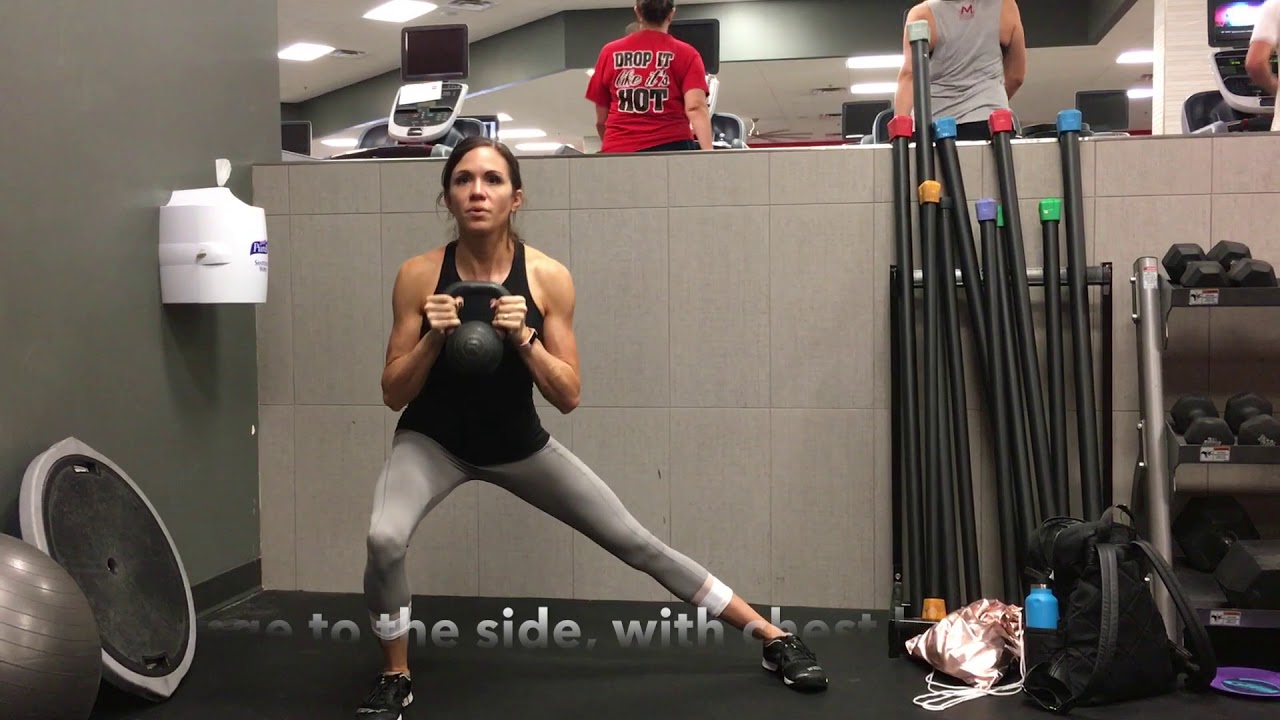 Lateral lunge with pulse - YouTube