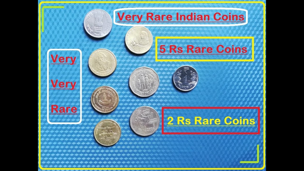 Very Rare 5 Rs & 2 Rs Indian Coins - YouTube