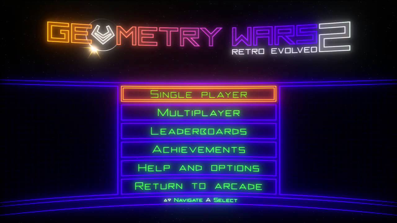 Geometry Wars: Retro Evolved 2 Title Screen (Xbox 360) - YouTube