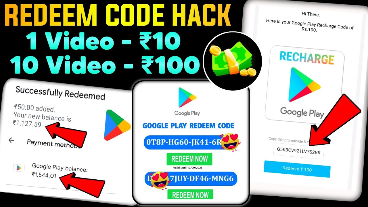 100% Real - Free Redeem Code | Free Google Play Redeem Code | How To ...
