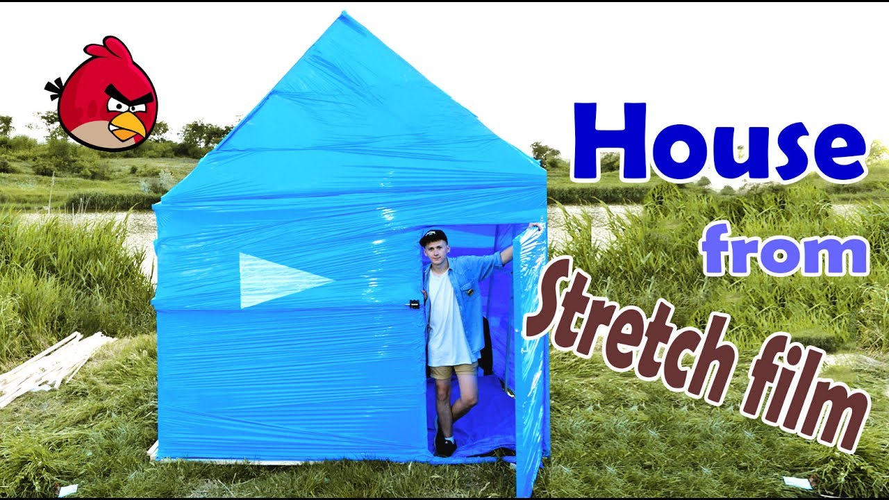 House from Stretch film – DIY | How to build a house from Stretch wrap ...