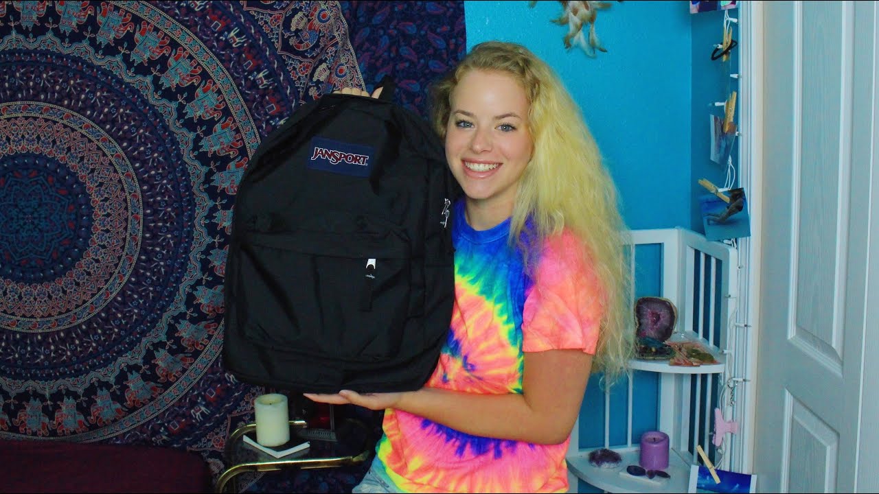 What's In My School Bag//2015 | Courtney Marmo - YouTube