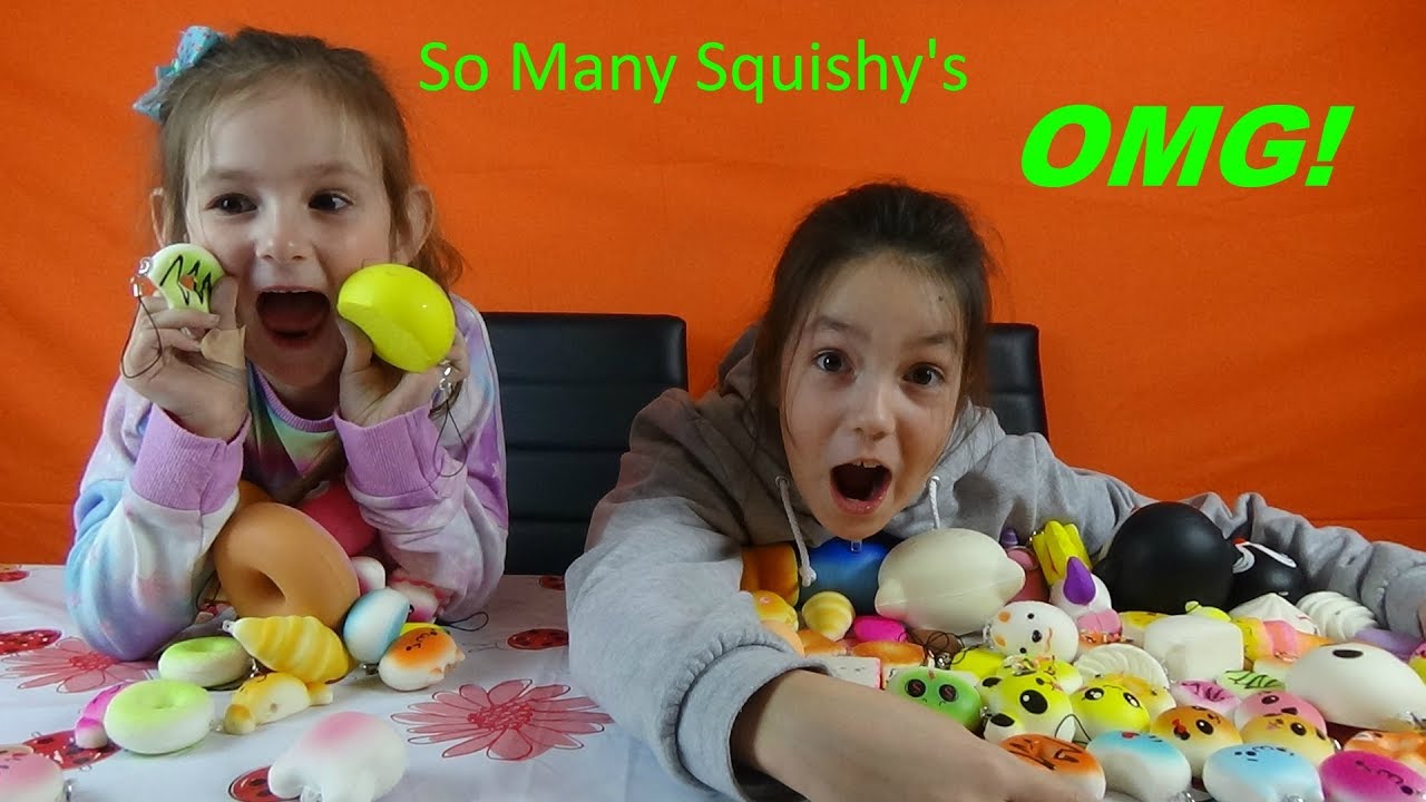 SQUISHY HAUL - KIDS FUN - SO MANY SQUISHY'S - FAMILY FUN - YouTube