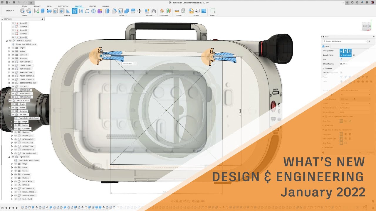 What's New in Fusion 360 Design & Engineering - January 2022 ...