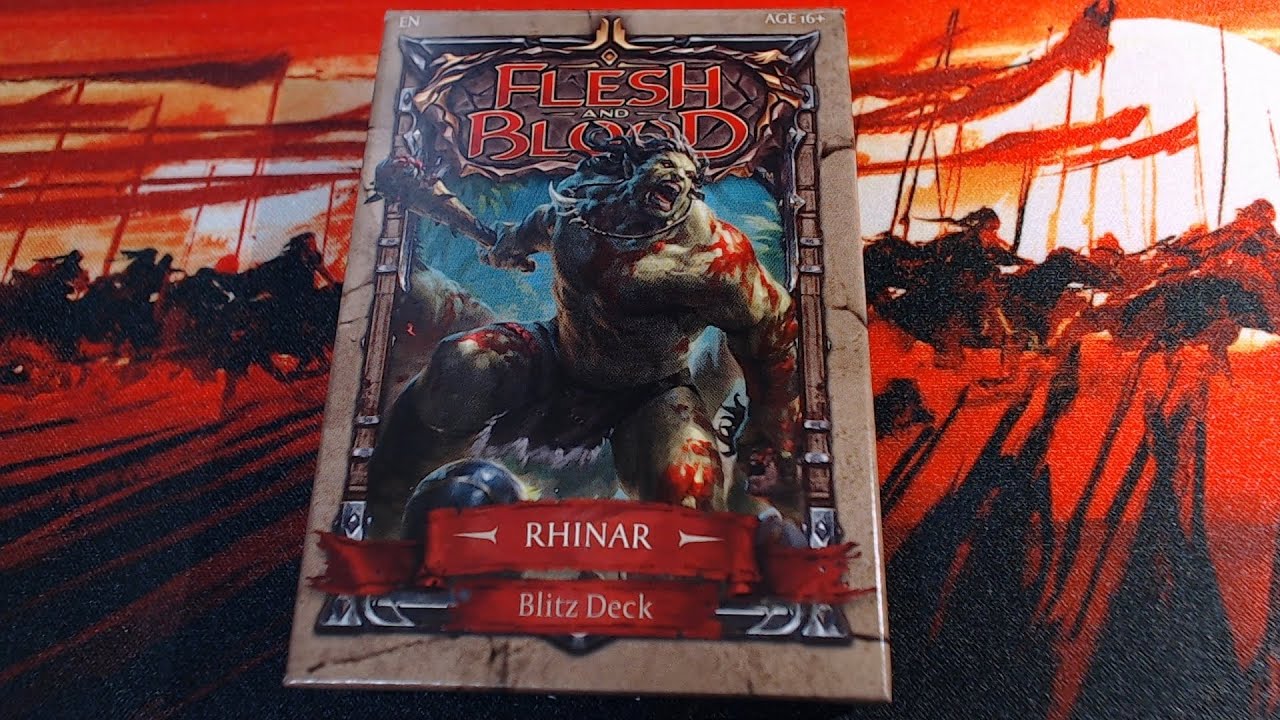 Flesh & Blood Scuffed Unboxing: Heavy Hitters Blitz Decks, Rhinar - YouTube
