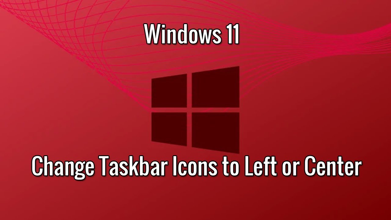 Windows 11 | How to Personalize the Taskbar Icon - YouTube