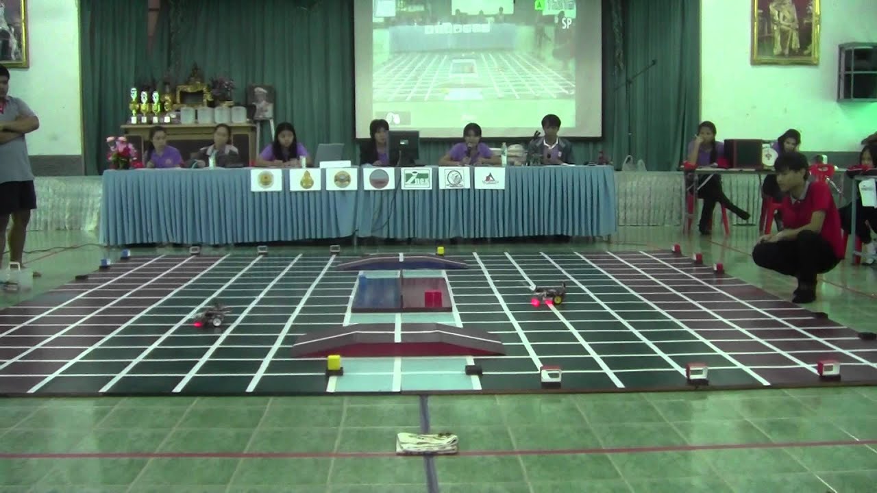 ทีมพี่รวยเพราะควายทอง VS ขนมเบื้อง Kalasin Robocon 2015 - YouTube