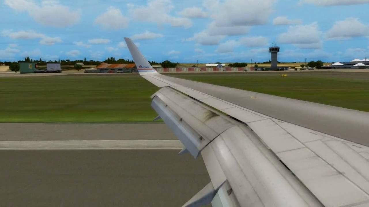 FSX - American Airlines 757 at Barbados - YouTube