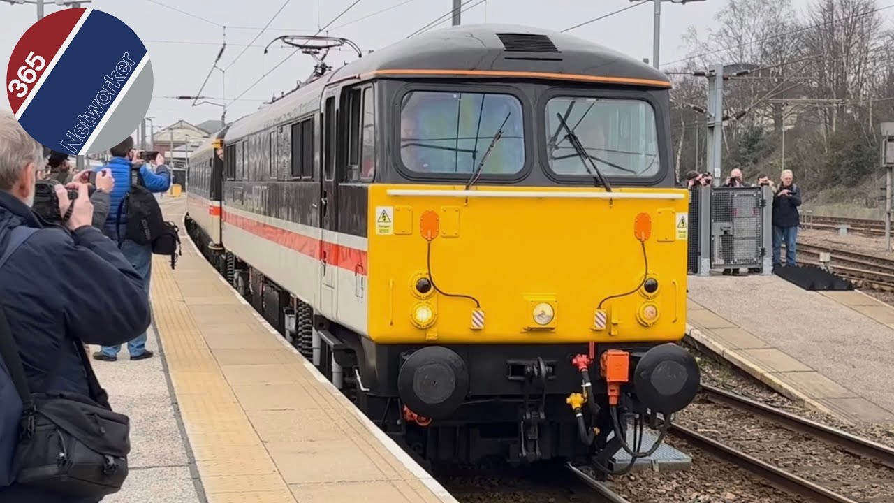 ‘The East Anglian’ Railtour (Intercity Class 87) at Norwich (16/03/22 ...