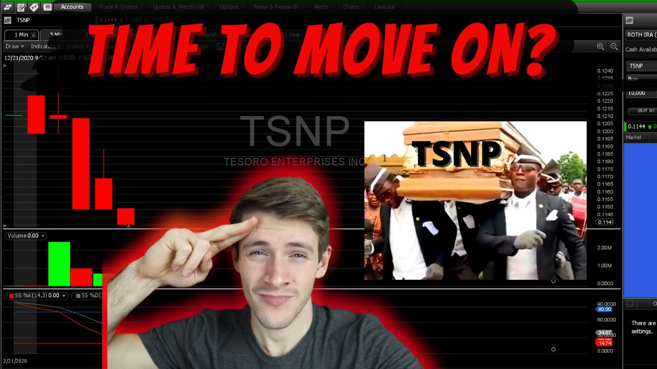 I Don't Like Where The $TSNP Stock Is Heading - YouTube