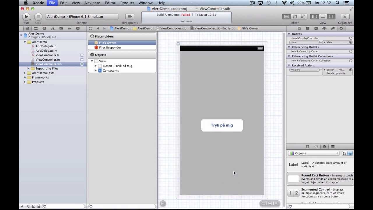 Tutorial: UIAlertView iOS Development - Applerumors.dk - YouTube