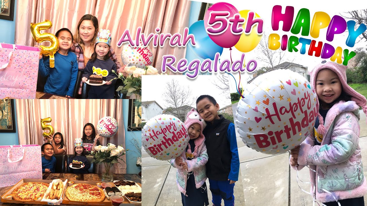 MALIGAYANG KAARAWAN ANAK KO ALVIRAH | SIMPLE BIRTHDAY CELEBRATION - YouTube