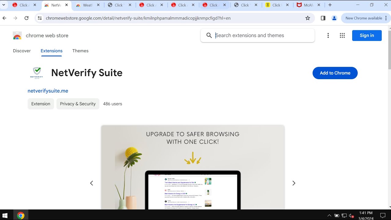 NetVerify Suite adware-type extension removal. - YouTube