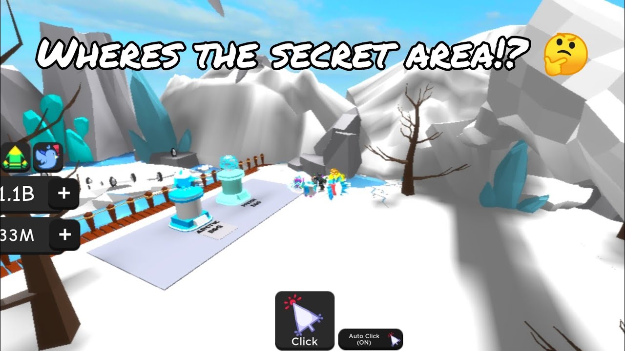 Mystery Clicker // Showing where the secret area in igloo land - YouTube