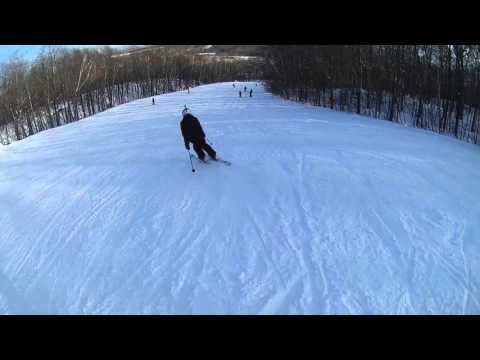 Mont Sainte Anne Quebec: skiing Montmorency mogul trail  03012016