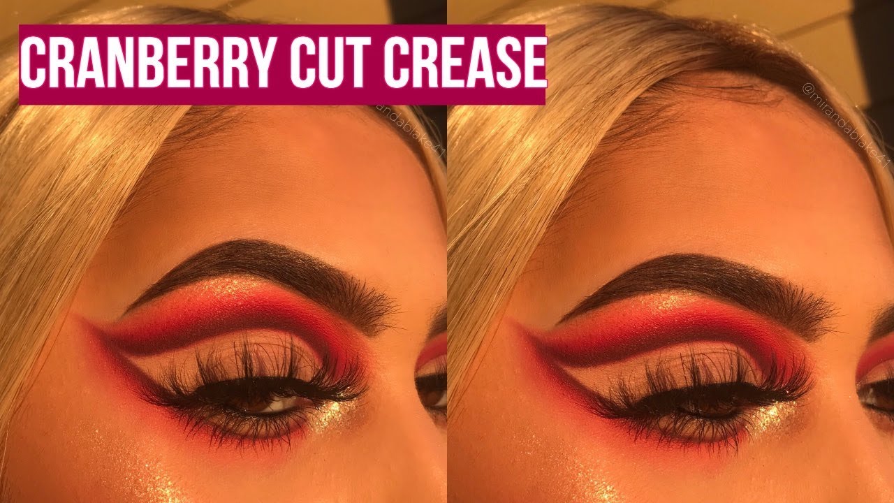 Cranberry Cut Crease Tutorial (Different Technique) - YouTube