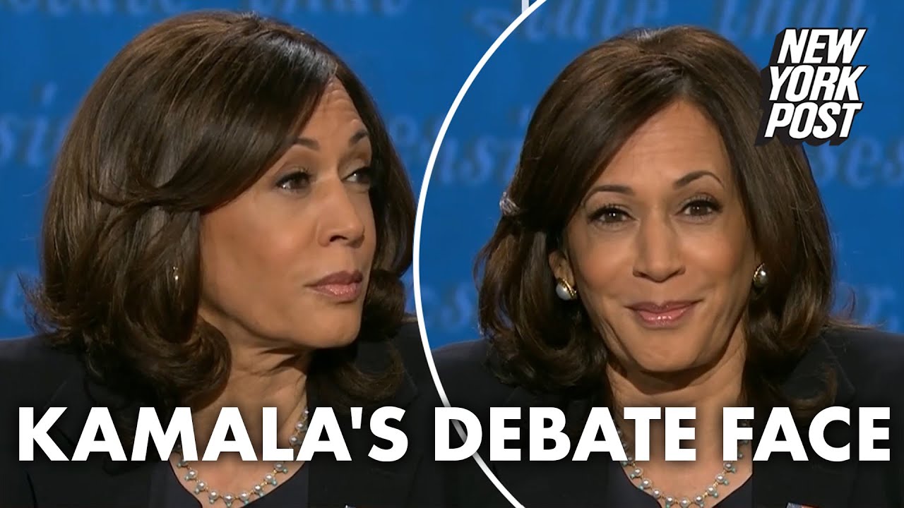 Kamala Harris’ facial expressions during vice presidential debate go ...