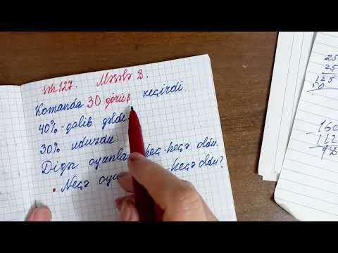 Riyaziyyat 5 ci sinif. 1ci  hissə səh 127. Məsələ 6--10