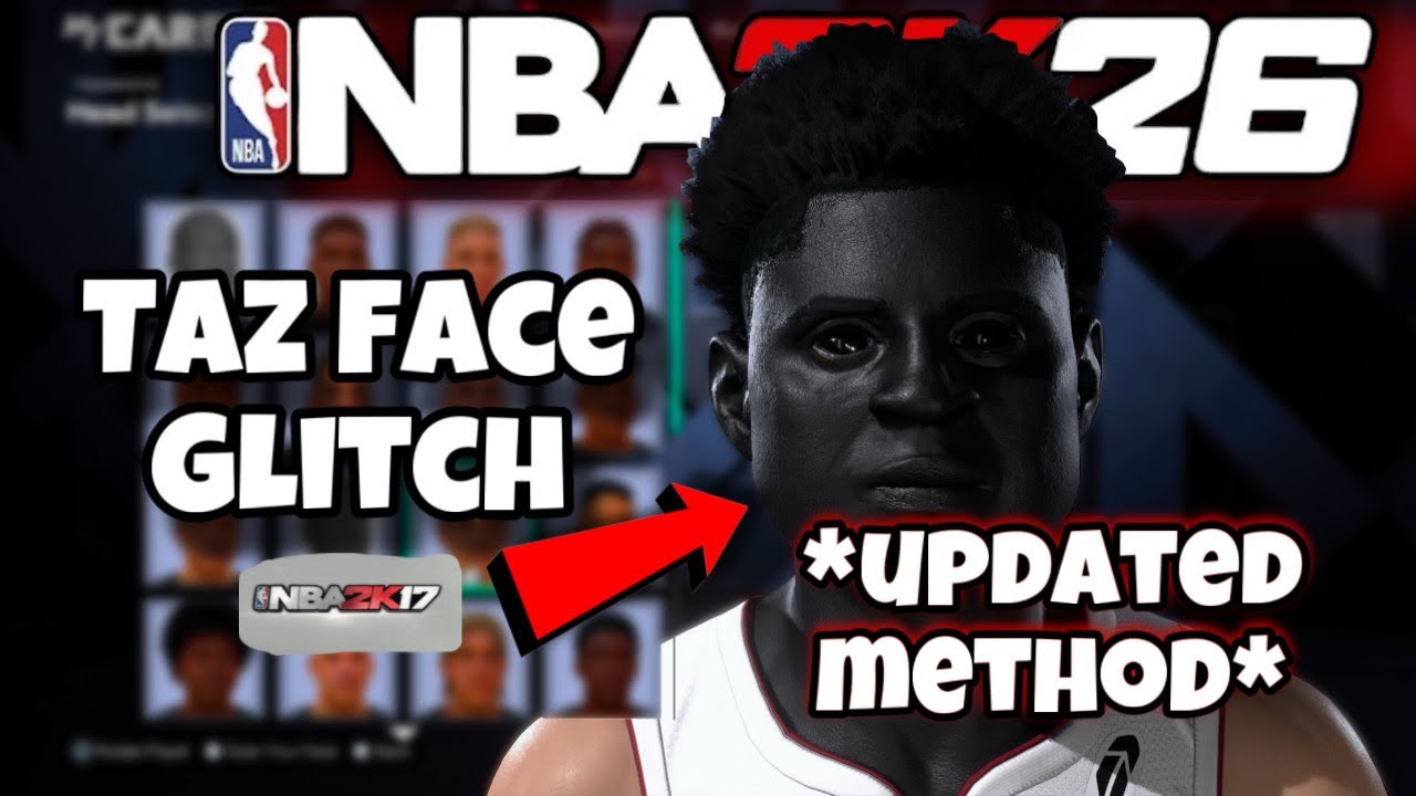 *NEW* HOW TO GET ALL BLACK TAZ FACE GLITCH IN NBA 2k26! *UPDATED METHOD ...
