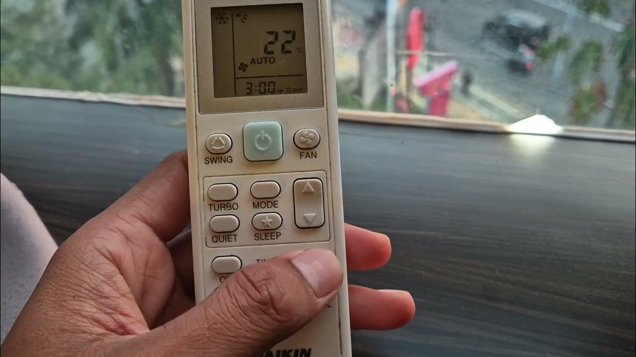 Cara Setting Timer Remote Ac Daikin - YouTube
