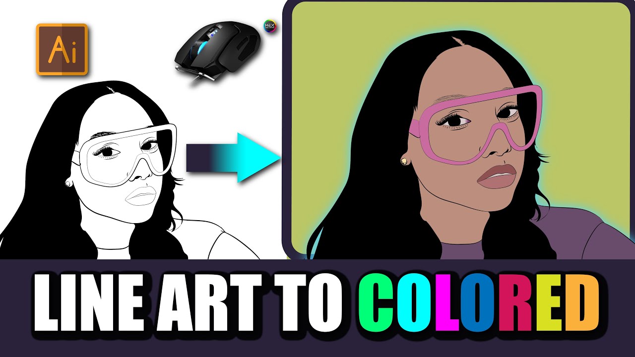 COLORING Vector Art [STEP BY STEP] in Illustrator | Beginner Tutorial ...