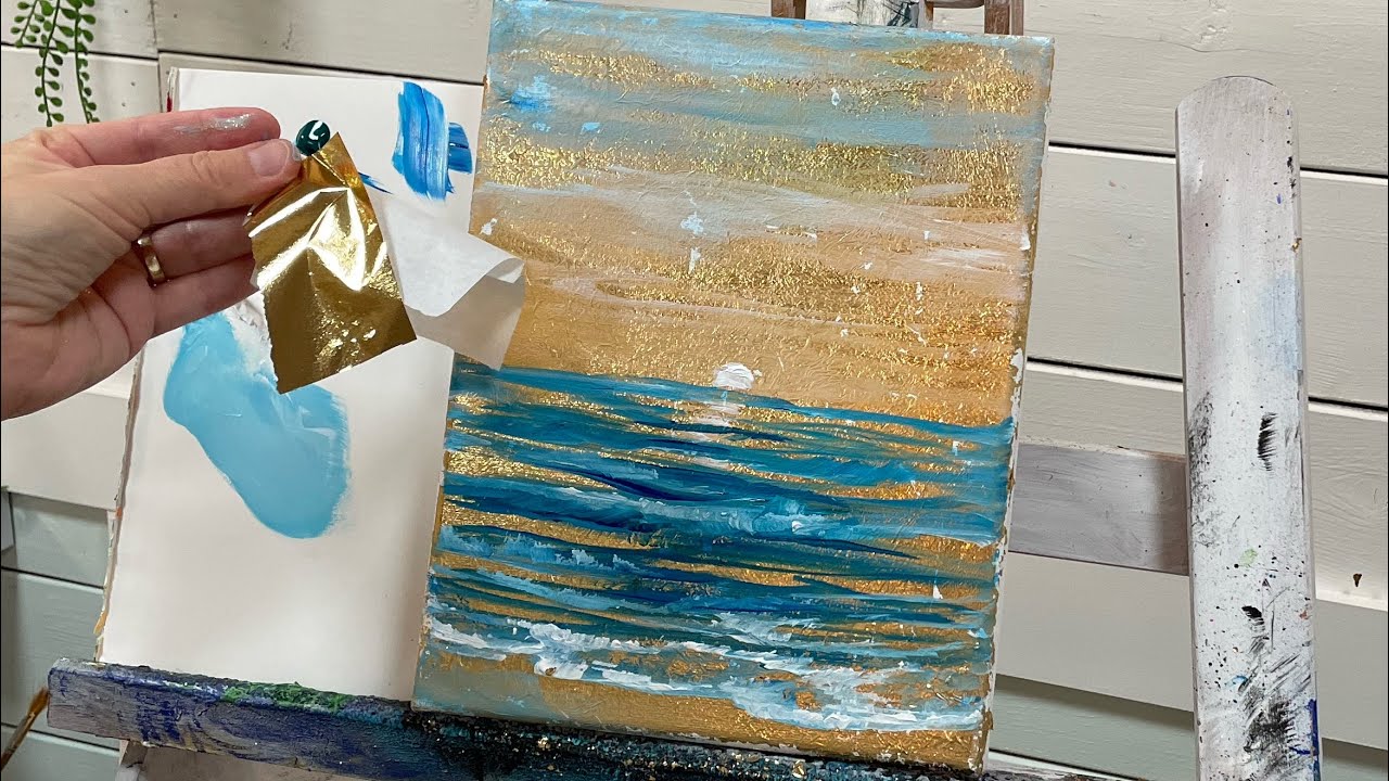 HOW TO GOLD LEAF Step By Step ACRYLIC PAINTING For Beginners YouTube how-to-gold-leaf-step-by-step-acrylic-painting-for-beginners-youtube