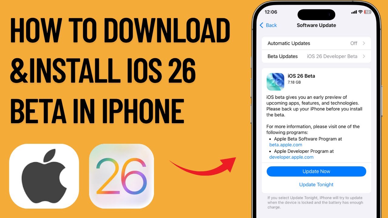 How to download & install IOS 26 Developer Beta on iPhone - YouTube