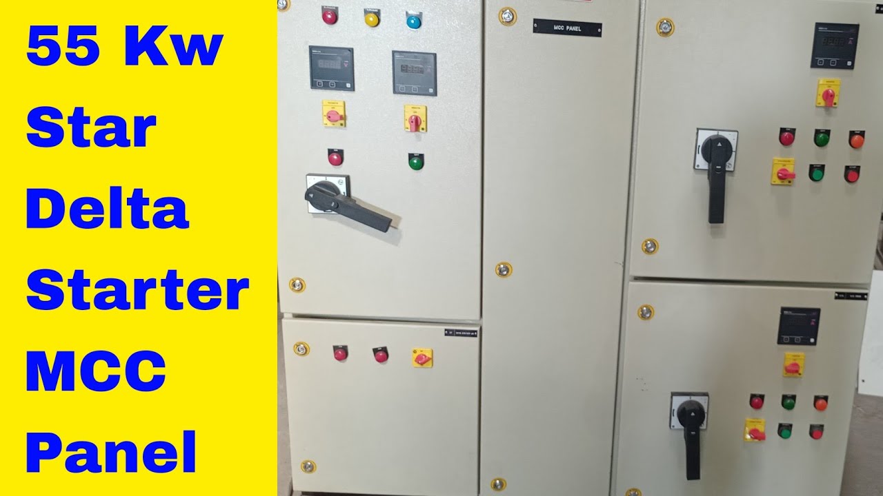 55 KW Star Delta Starter MCC Panel - YouTube