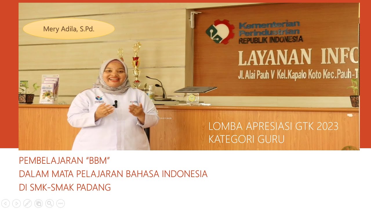 Lomba Apresiasi GTK Sumbar 2023_Mery Adila_Guru SMAKPA_Pembelajaran BBM ...