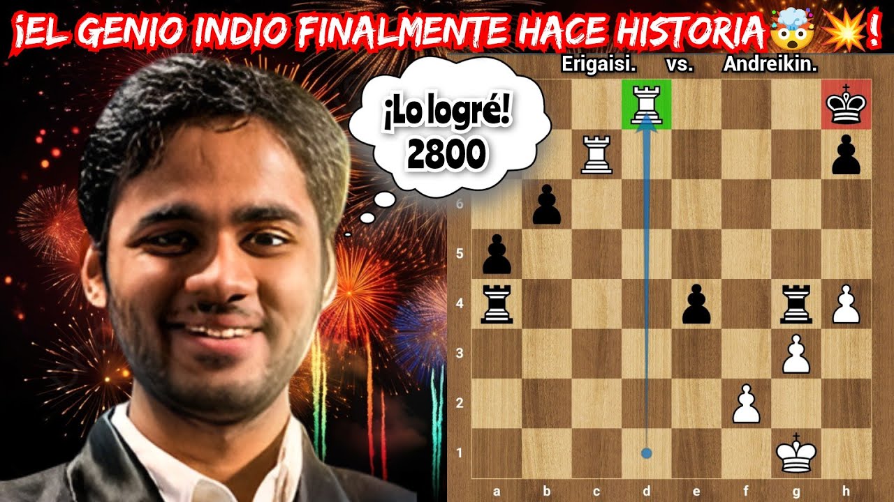 ¡EL GENIO INDIO ACABA DE HACER HISTORIA😱💥! | Erigaisi vs Andreikin ...