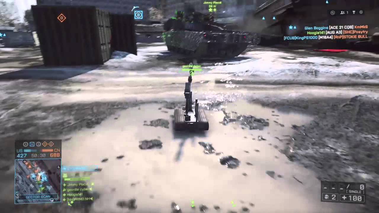 Battlefield 4 Xbox One EOD Bot Vs Tank - YouTube
