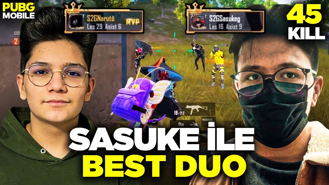 SASUKE VE NARUTO BEST DUO!! 45 KİLL!!! | PUBG MOBİLE - YouTube