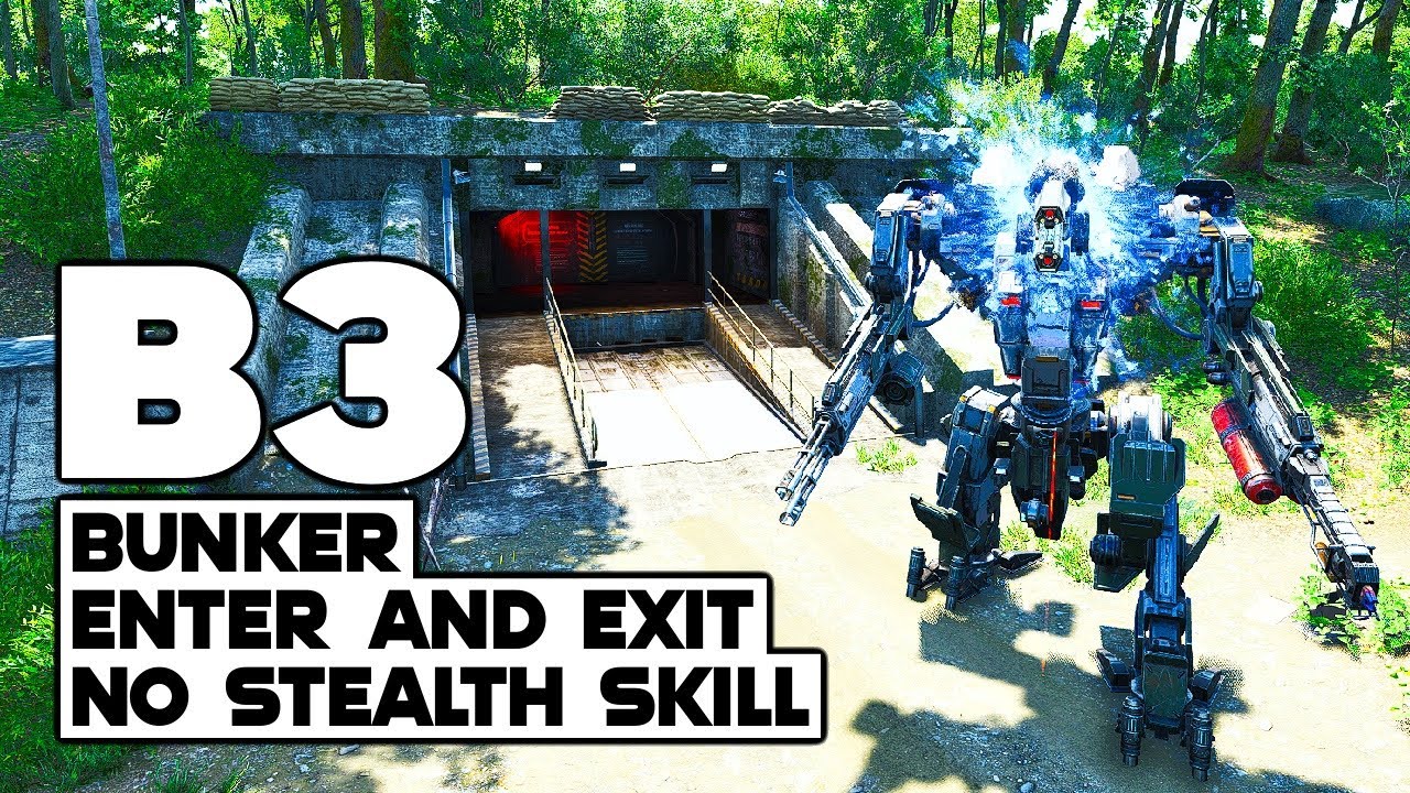 SCUM B3 Bunker Enter & Exit | No Stealth Skill | New Mech Robots | 0.85 ...