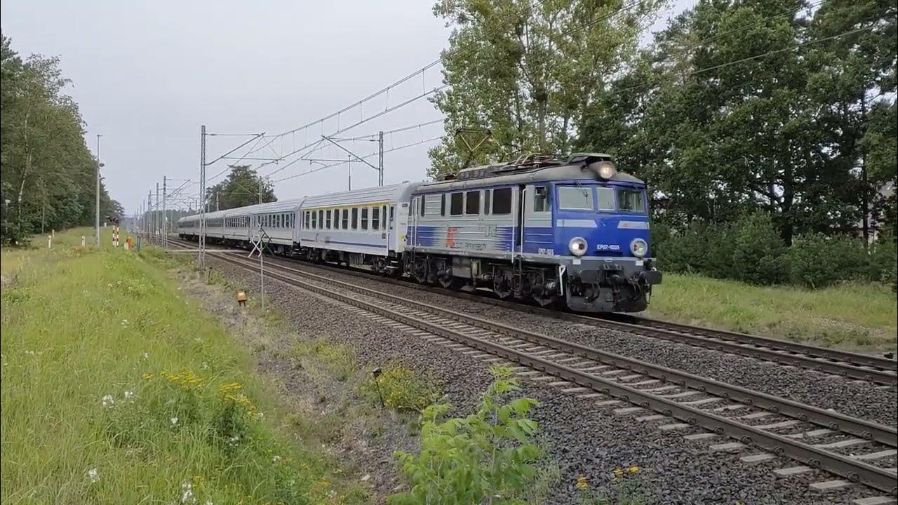 EP07-1055+TLK WYCZÓŁKOWSKI (PKP INTERCITY) do stacji Świnoujście - YouTube