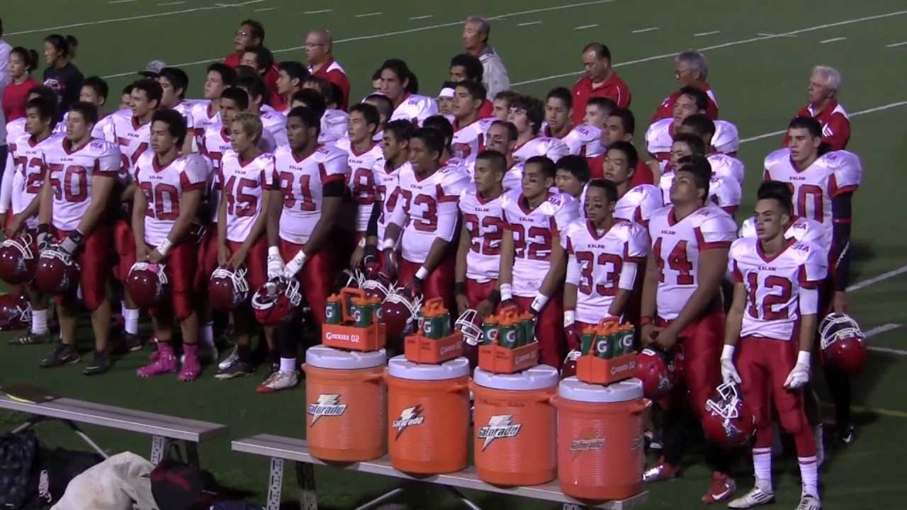 Kalani Falcons Alma Mater 9-14-12 - YouTube