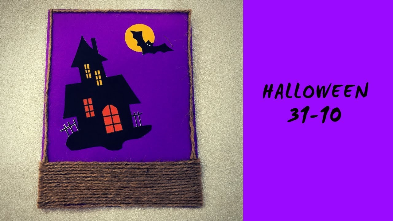Happy halloween - SIMPLE HALLOWEEN CARD TUTORIAL - YouTube