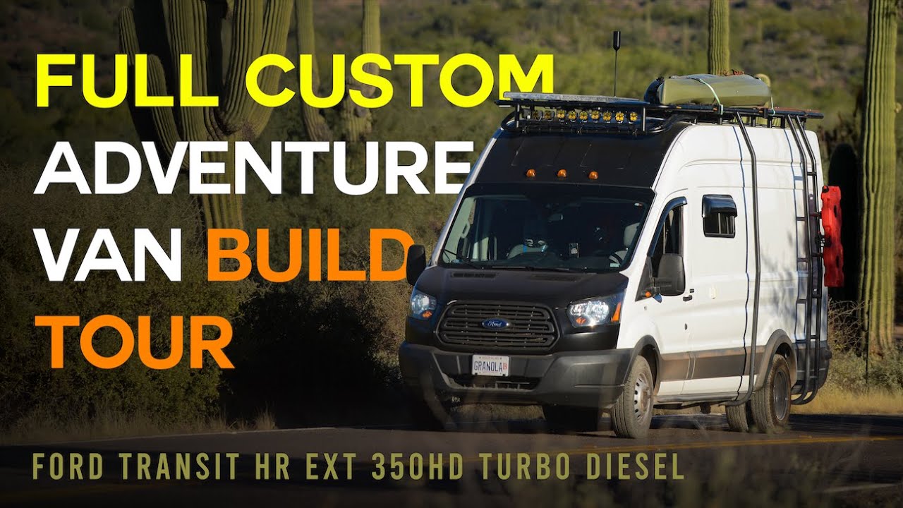 My Ford Transit 350HD Adventure/Moto/ Camper Van Build Tour - YouTube