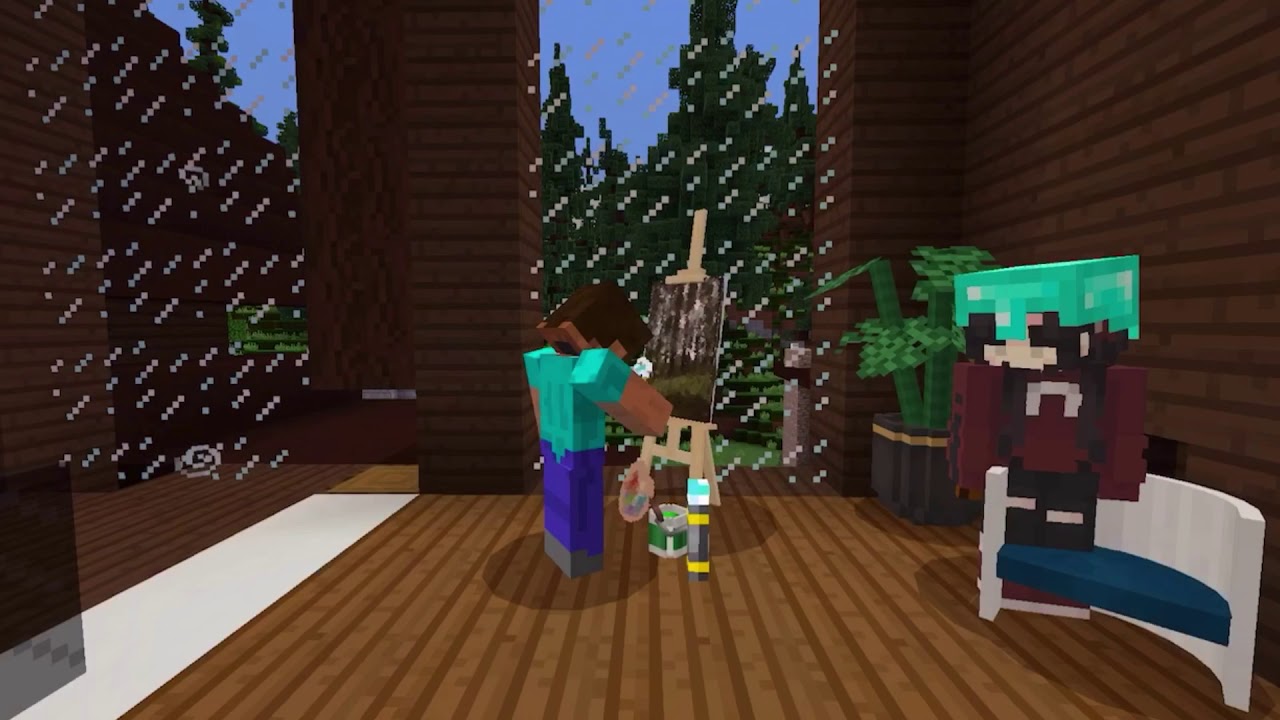Bob Ross Minecraft - YouTube