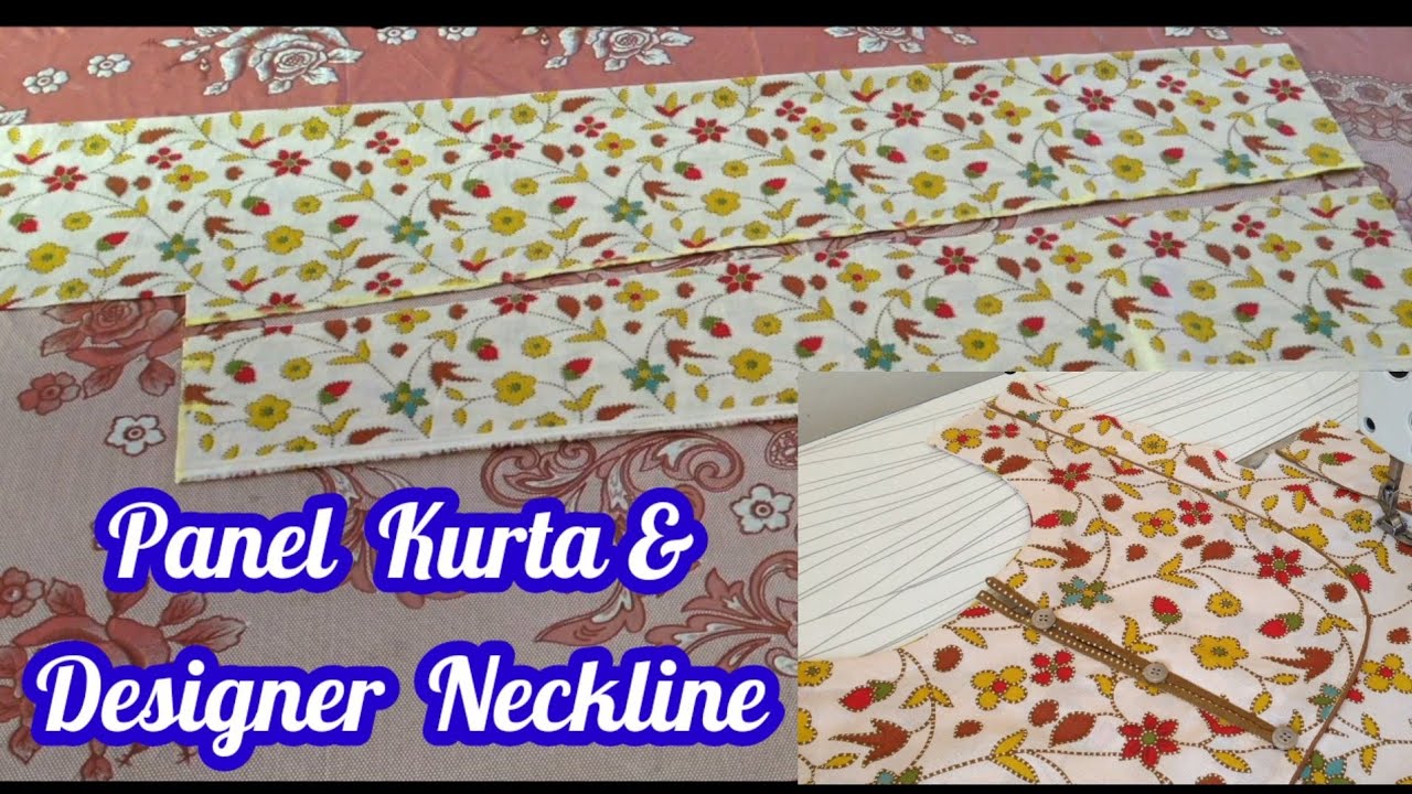 😎Panel Kurta Design with Designer neckline Full Cutting and stitching ...
